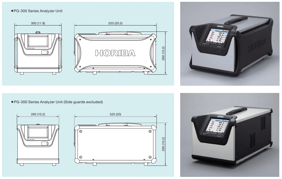Size-pg300 | HORIBA氣體分析儀 Gas analyzer -實展科技工程有限公司